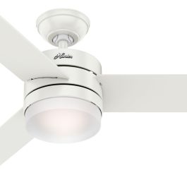 Hunter Fan 54 inch Contemporary Fresh White Indoor Ceiling Fan with ...